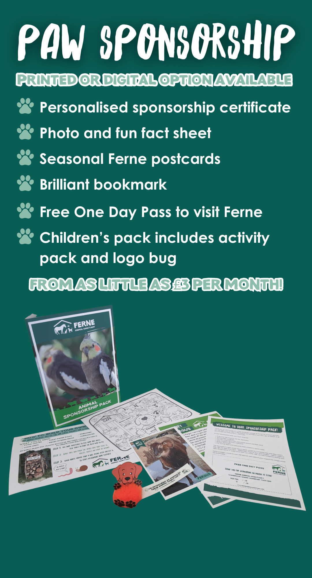 Sponsor an Animal | Ferne Animal Sanctuary